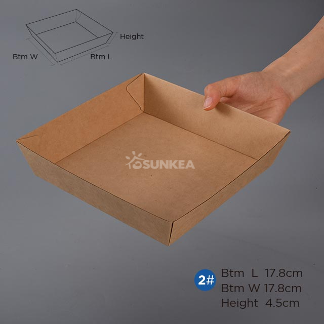 F-flute CorrugatedPaper Food Tray - Buy corrugated Paper Tray, Custom ...